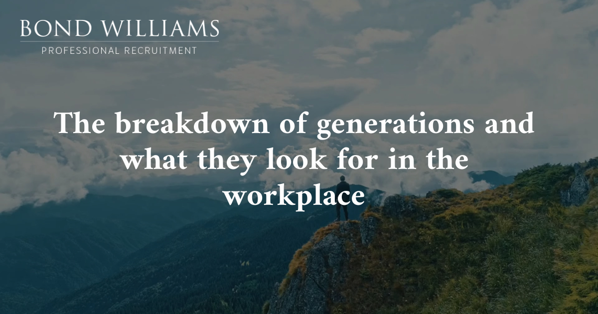 The breakdown of generations and what they look for in the workplace ...